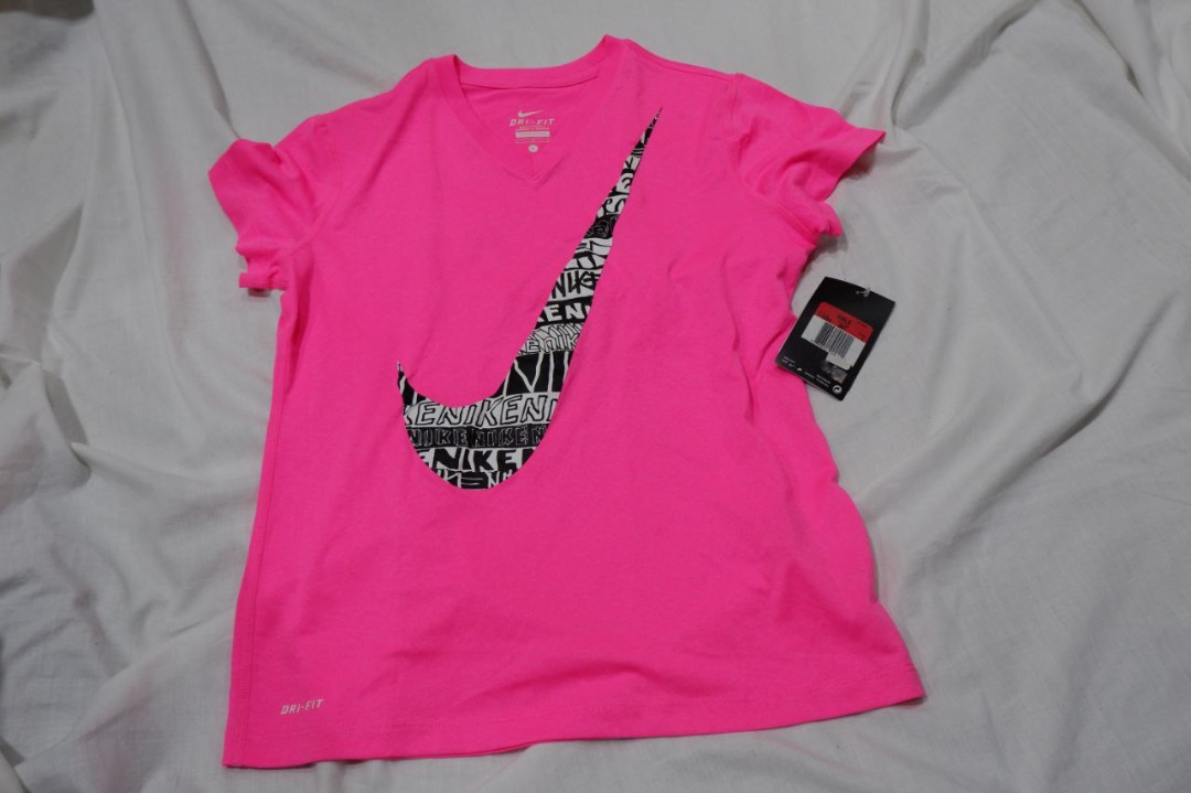 original nike dri-fit neon pink top, Women's Fashion, Activewear on ...