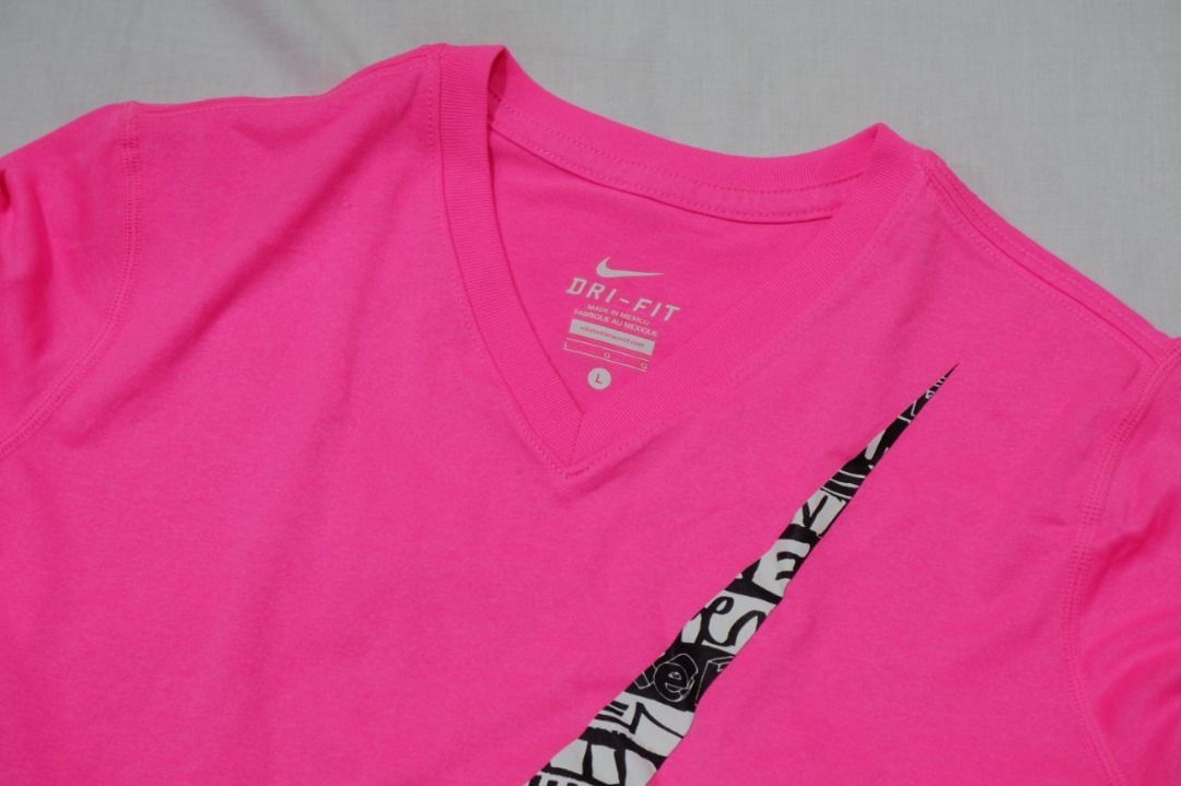original nike dri-fit neon pink top, Women's Fashion, Activewear on ...