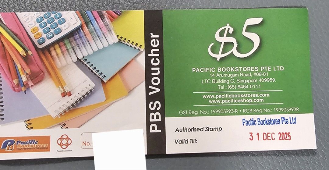 Pacific bookstore vouchers, Tickets & Vouchers, Vouchers on Carousell