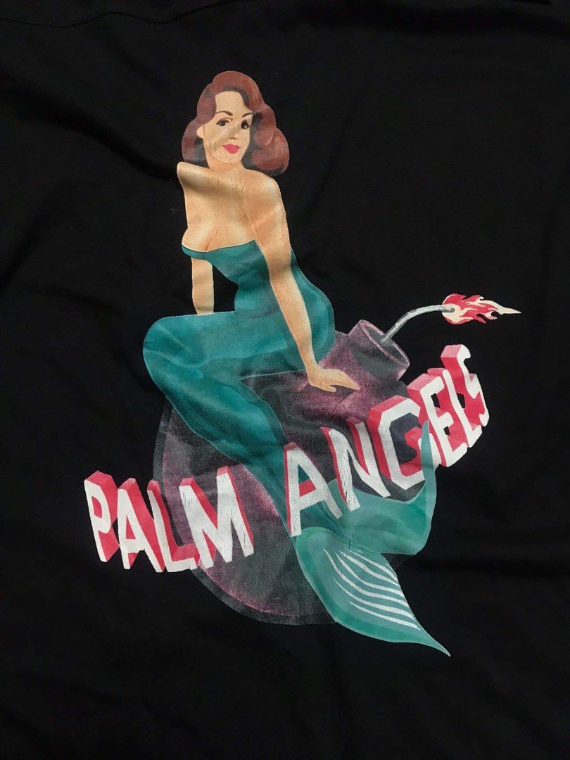 Palm angels Mermaid Tee, Women's Fashion, Tops, Shirts on Carousell