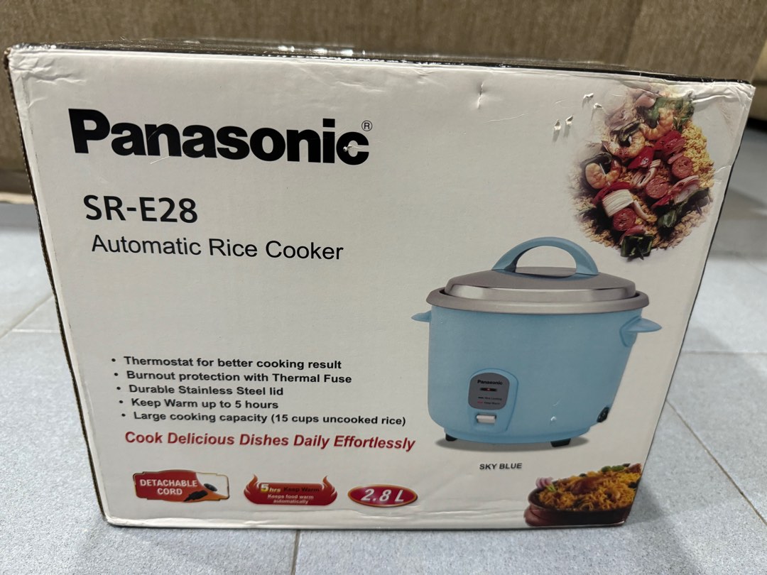 Panasonic 2.8L Rice Cooker (Colour: Sky blue), TV & Home Appliances ...