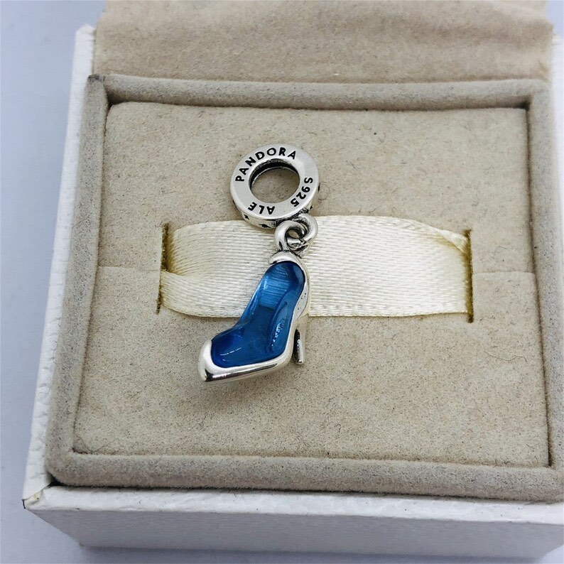 Pandora Disney Cinderella’s Glass Slipper Dangle Charm 793071C01, Women ...