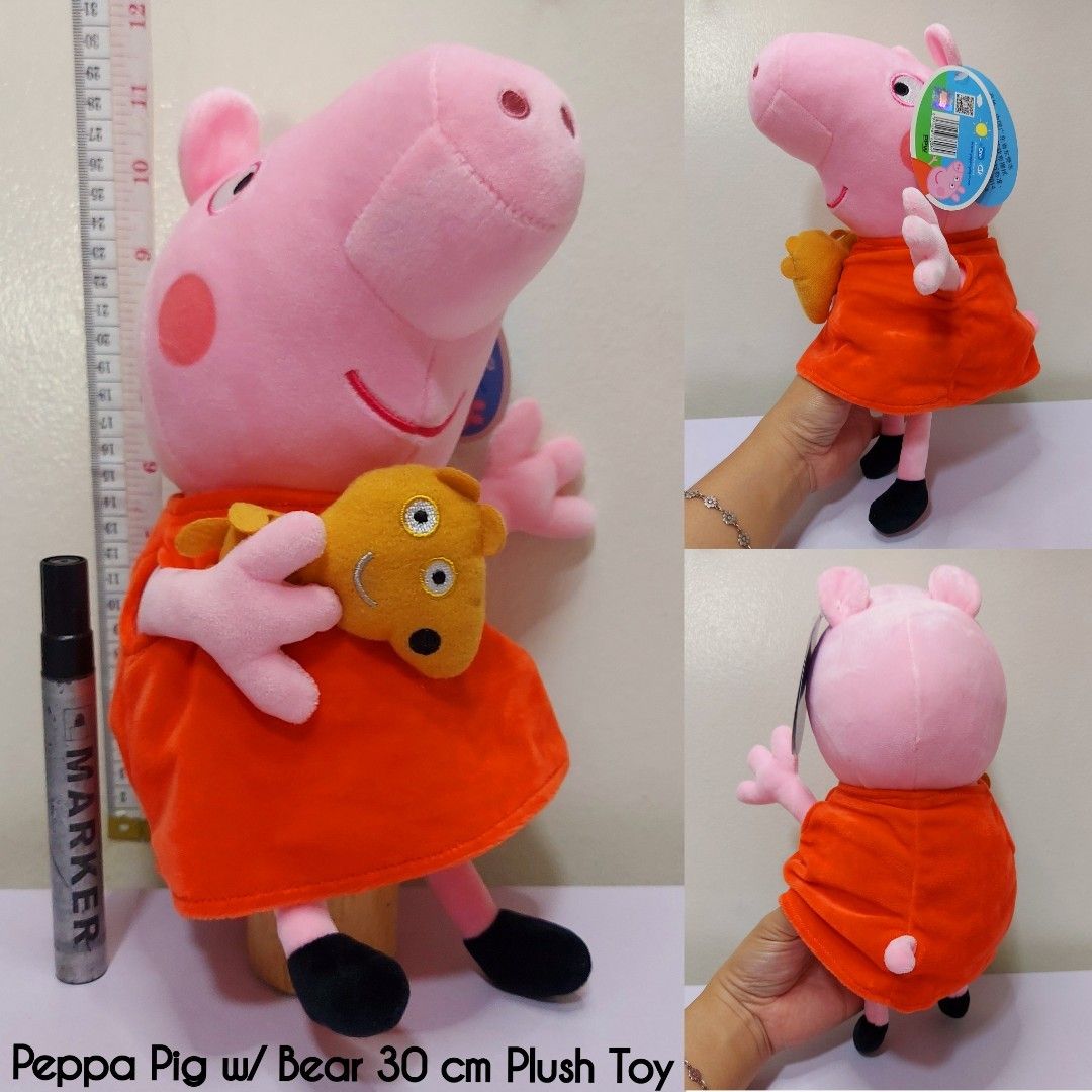 Peppa Pig with Bear 30 cm BNWT Plush Toy / Stuff Toy, Hobbies & Toys ...