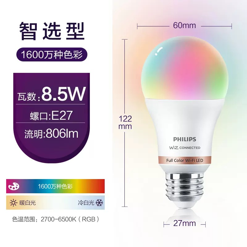 Philips Spectrum Smart LED Bulb, Furniture & Home Living, Lighting ...