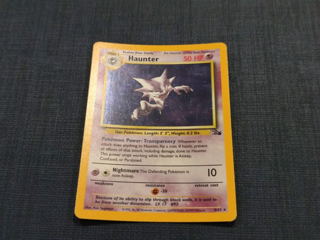 Pokemon Haunter 6/62 Fossil Holo Rare, Hobbies & Toys, Toys & Games on ...