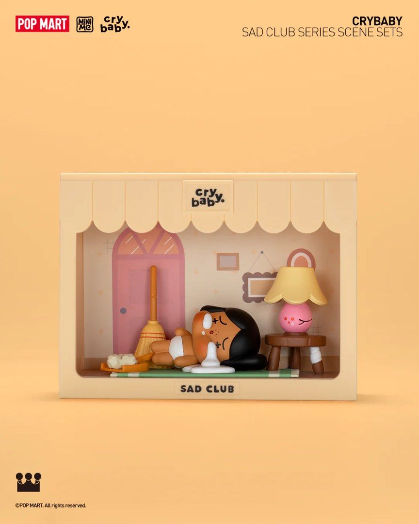 Popmart Cry baby Devastated Sad Club Series Scene Set, Hobbies & Toys ...