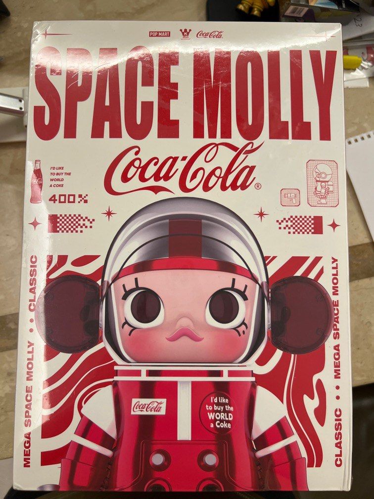 Popmart Pop mart Mega Space Molly 400% Coca Cola Coke V2.0 brand new misb sealed box, Hobbies ...