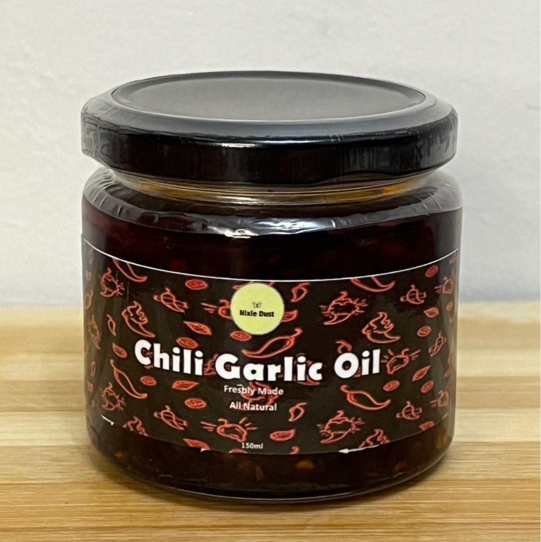 Premium Chili Garlic Oil, Food & Drinks, Spice & Seasoning on Carousell