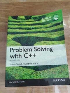 Problem Solving With C++ ( Global Editon ) 9TH EDITION, Hobbies & Toys ...