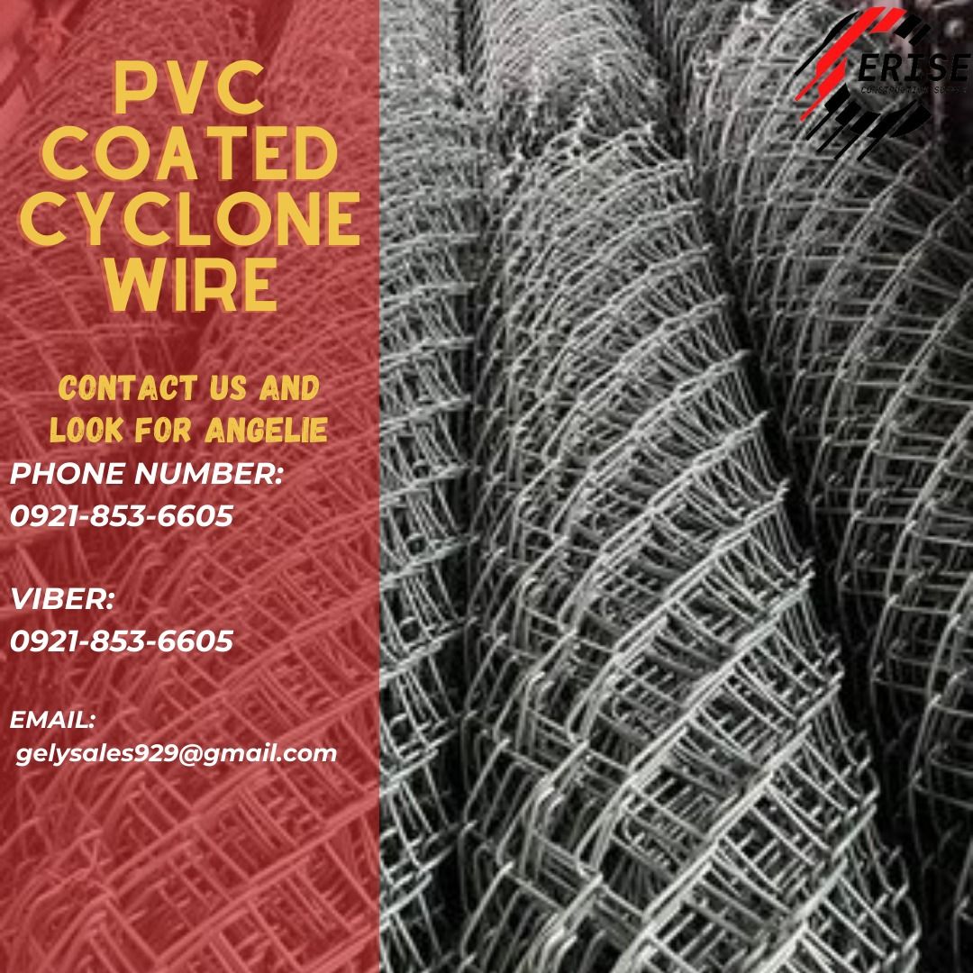 PVC COATED CYCLONE WIRE, Commercial & Industrial, Construction Tools ...