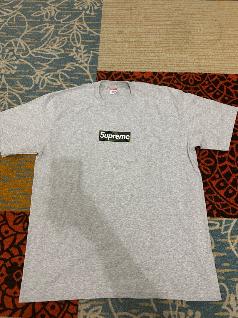 Rare supreme box logo camo grey 2023 tshirt, Men's Fashion, Tops & Sets ...
