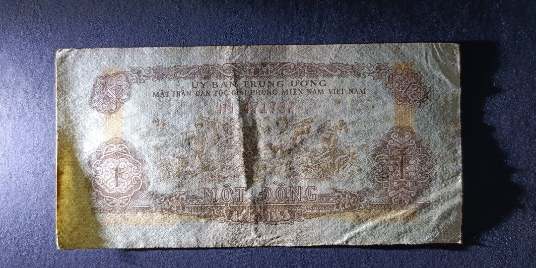 RARE VIETNAM 1963 National Bank 1 Dong (Mot Dong) & 1987 200 Dong(Hai ...