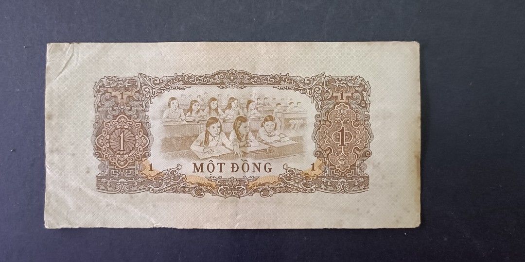RARE VIETNAM 1963 National Bank 1 Dong (Mot Dong) & 1987 200 Dong(Hai ...