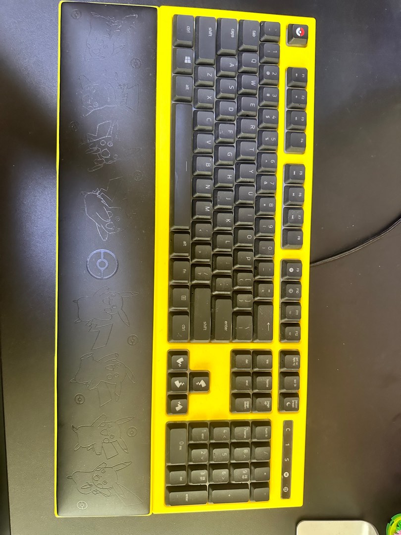 Razer limited edition Pikachu keyboard, Computers & Tech, Parts ...