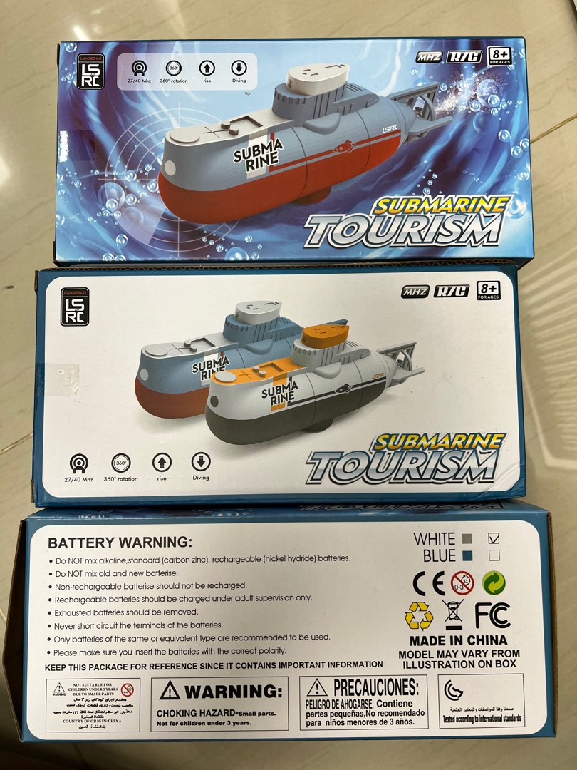RC Submarine (remote control), Hobbies & Toys, Toys & Games on Carousell