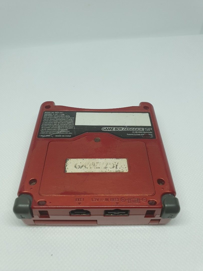 Red Nintendo Gameboy Advance AGS-001, Video Gaming, Video Game Consoles ...