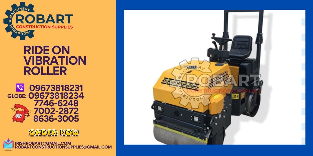 RIDE ON VIBRATION ROLLER, Commercial & Industrial, Construction Tools ...