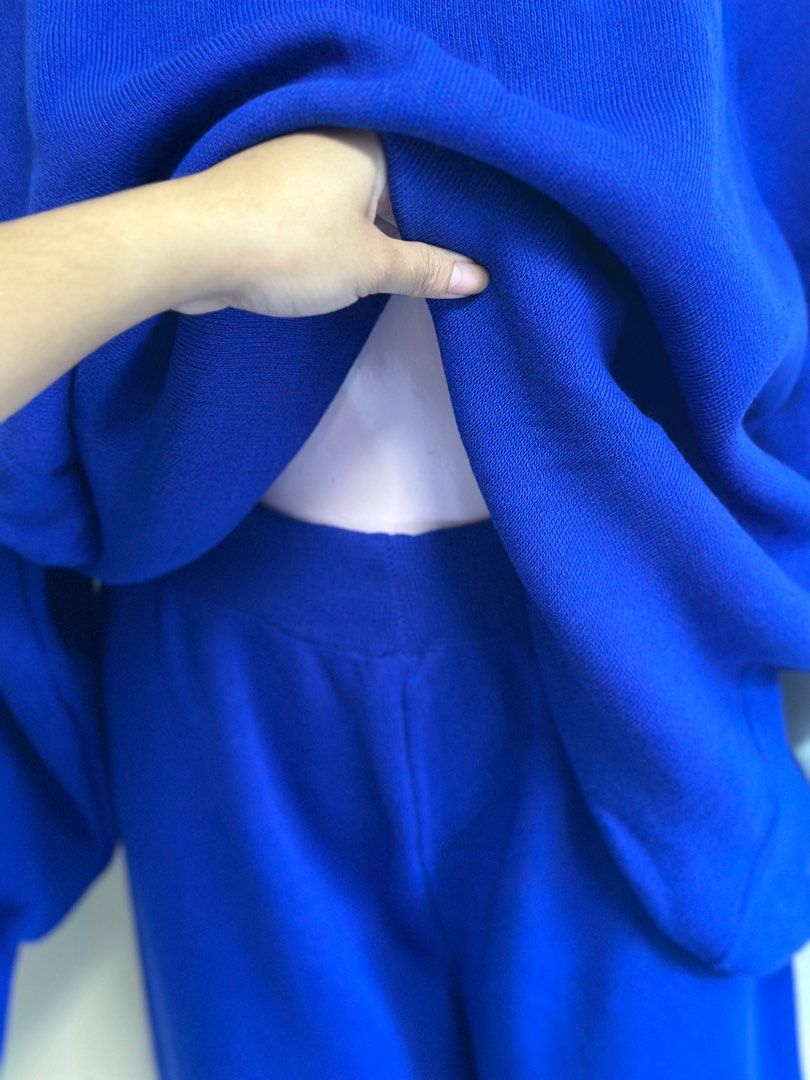 Royal Blue Knitted Coords Womens Fashion Dresses And Sets Sets Or