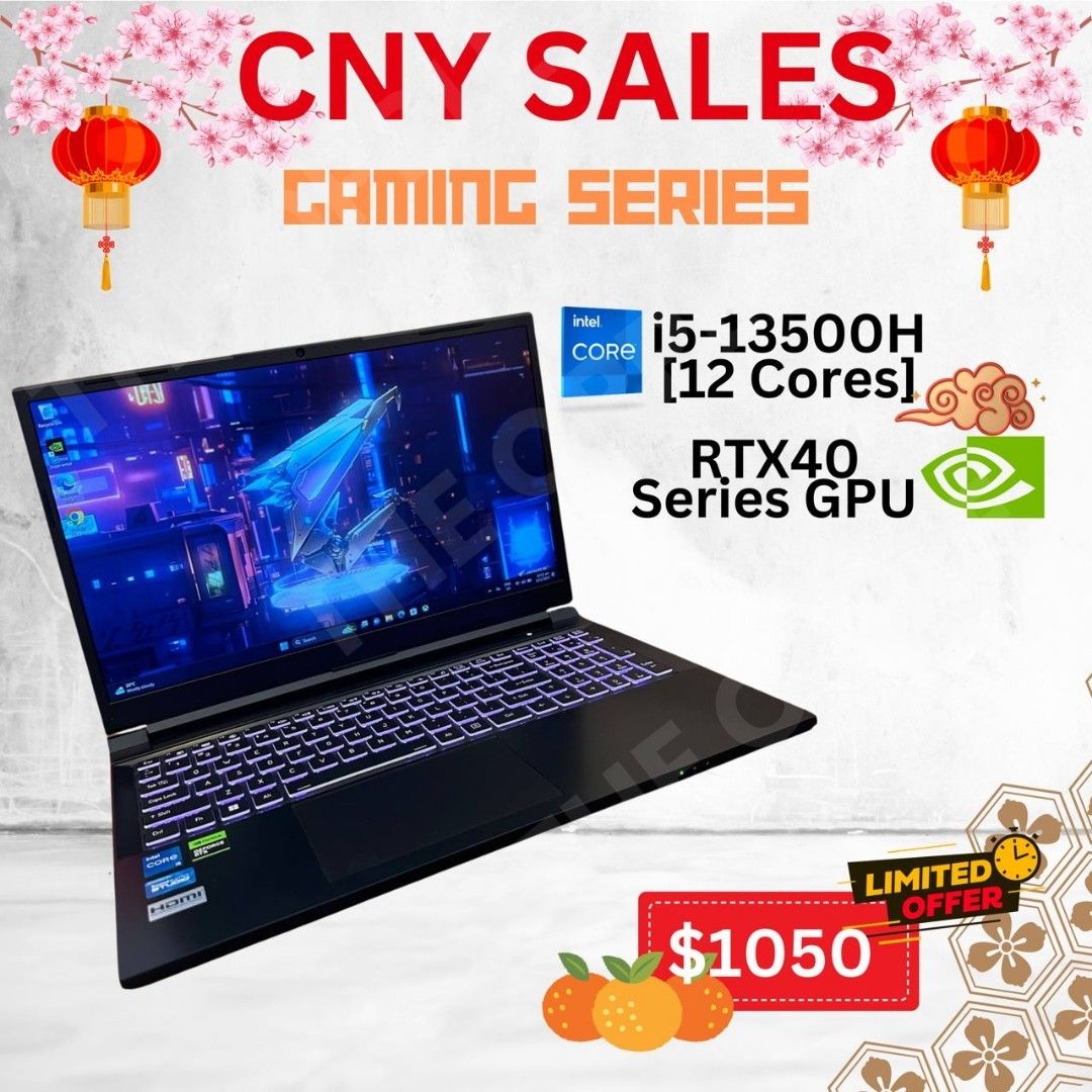 RTX4050 GAMING LAPTOP BY AFTERSHOCK 15" 144HZ DDR5 RAMS [TRADE / SELL ...