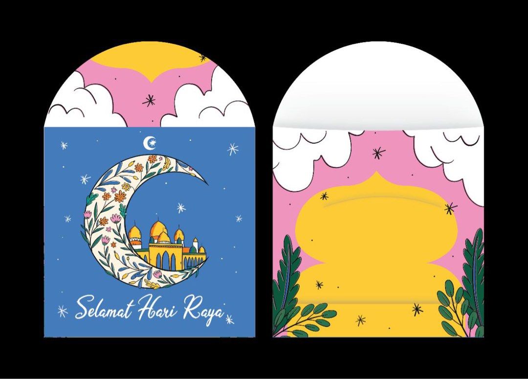 SAMPUL RAYA 2024 ENVELOPES MINI, Women's Fashion, Muslimah Fashion ...