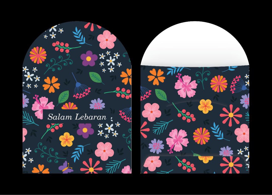 SAMPUL RAYA 2024 ENVELOPES MINI, Women's Fashion, Muslimah Fashion ...