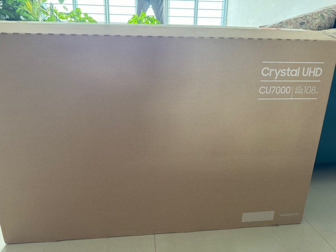 SAMSUNG CU7000 43 INCH 4K CRYSTAL UHD TV, TV & Home Appliances, TV ...