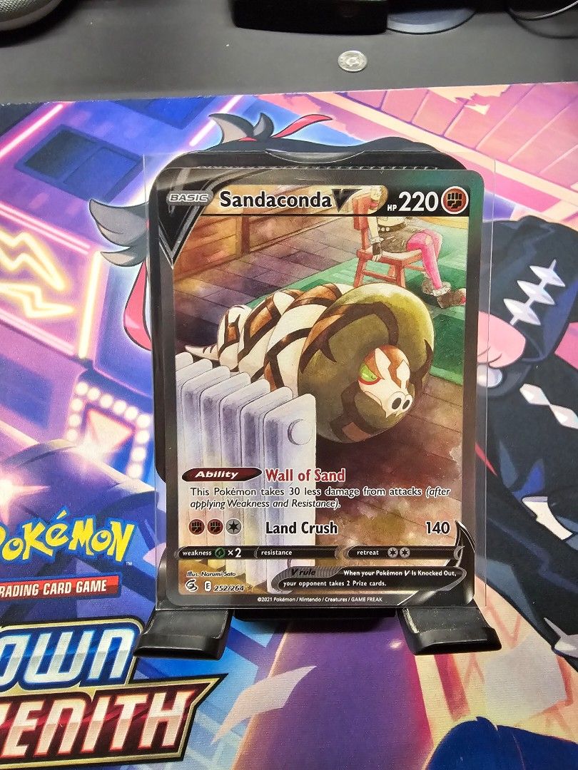 Sandaconda V AA 252/264 (Fusion Strike) Pokemon, Hobbies & Toys, Toys ...