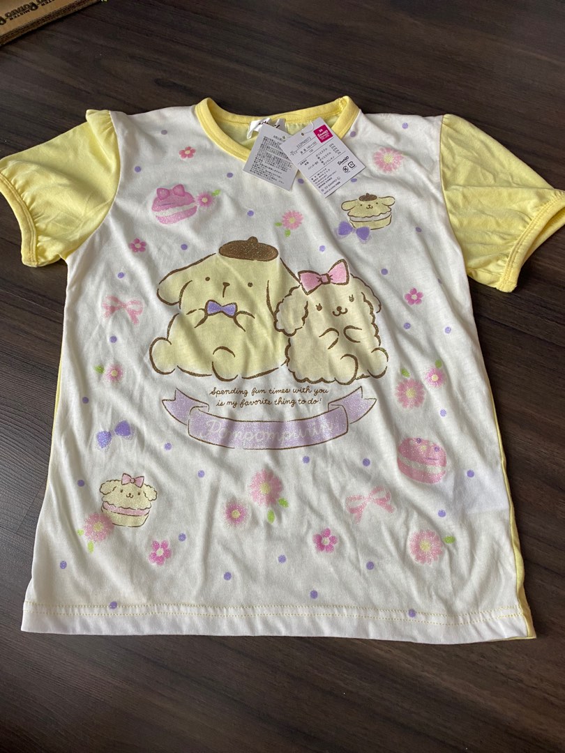 Sanrio pompompurin shirt -size 150, Hobbies & Toys, Collectibles ...