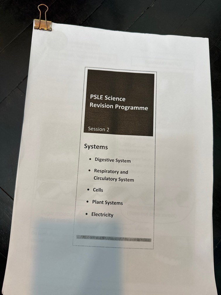 Science psle notes for revision, Hobbies & Toys, Books & Magazines ...