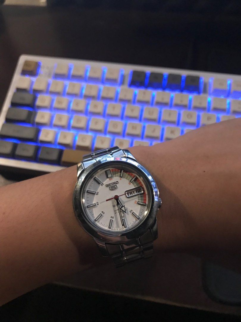 Seiko 5 SNKK25 Automatic Steel Watch (Speed Racer), Men's Fashion ...