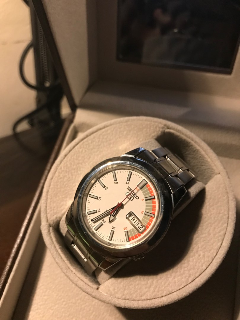 Seiko 5 SNKK25 Automatic Steel Watch (Speed Racer), Men's Fashion ...