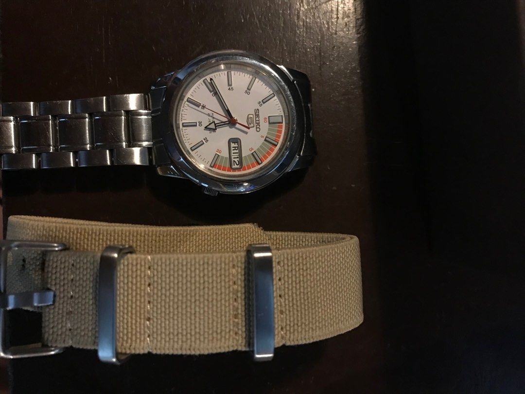 Seiko 5 SNKK25 Automatic Steel Watch (Speed Racer), Men's Fashion ...