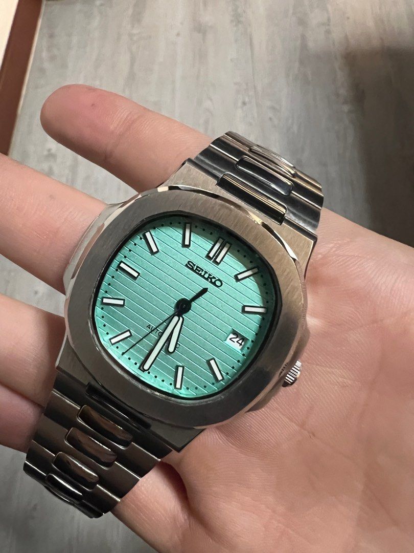 Seiko Nautilus Tiffany Mod, Men's Fashion, Watches & Accessories ...