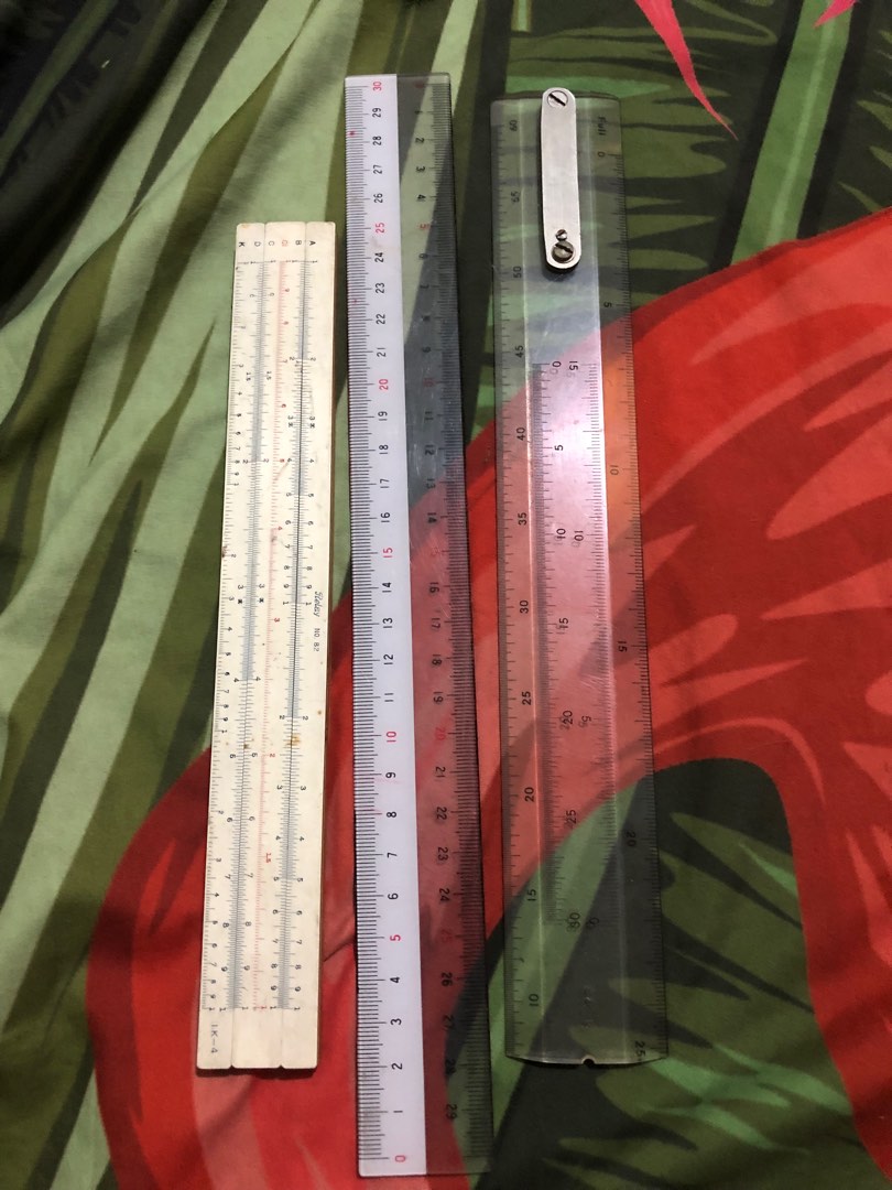 Set of used rulers, Hobbies & Toys, Stationary & Craft, Craft Supplies ...