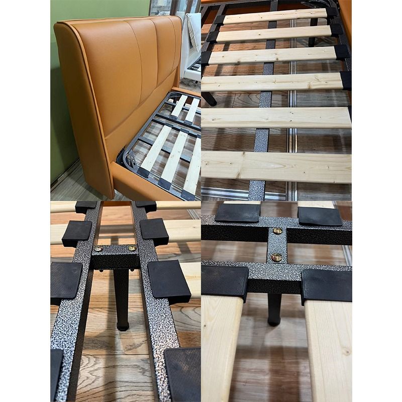 Simple modern keel bed Microfiber Leather High Quality Bedframe ...