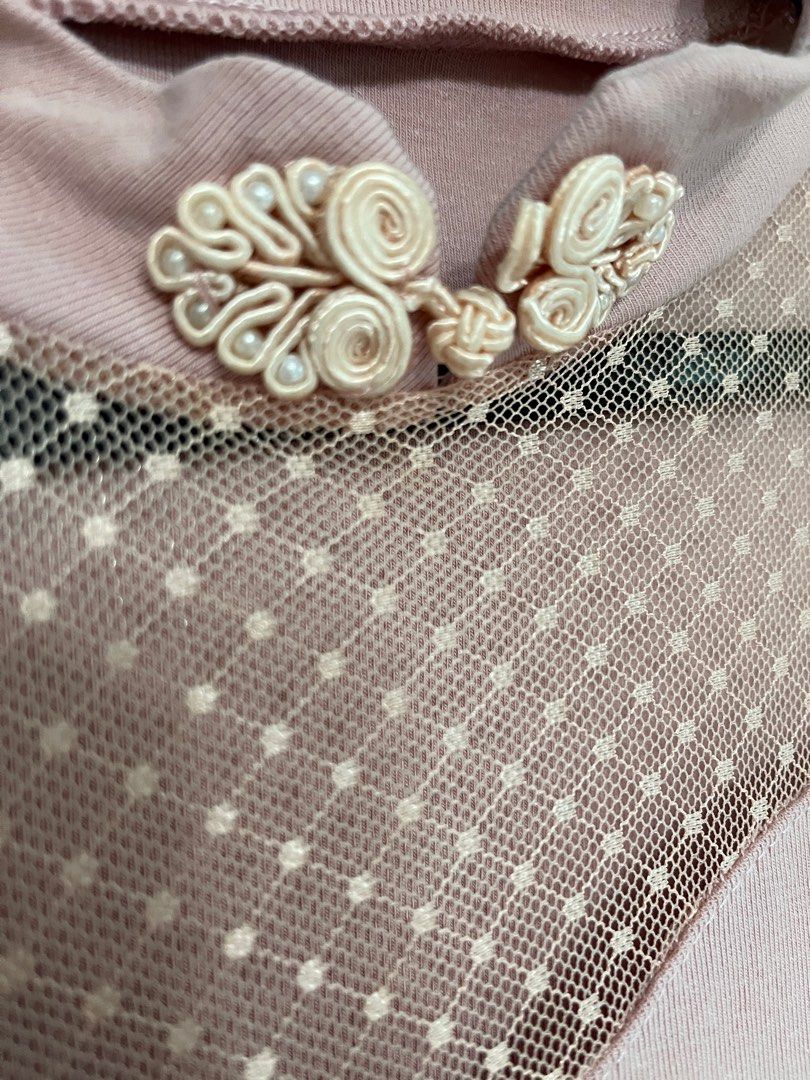 Sleeveless female cheongsam pink Chinese colar Top cny, Women's Fashion ...