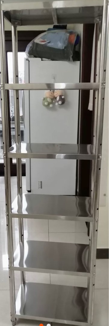 Slim Metal rack shelve 6 tier level, Furniture & Home Living, Furniture ...