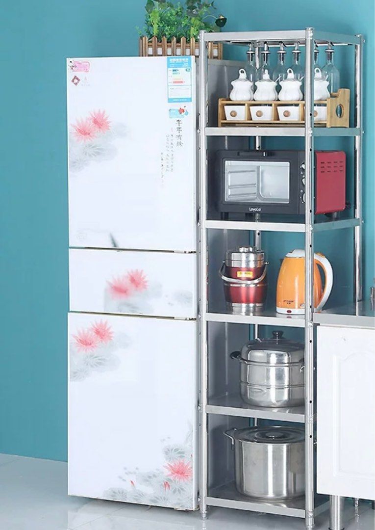 Slim Metal rack shelve 6 tier level, Furniture & Home Living, Furniture ...