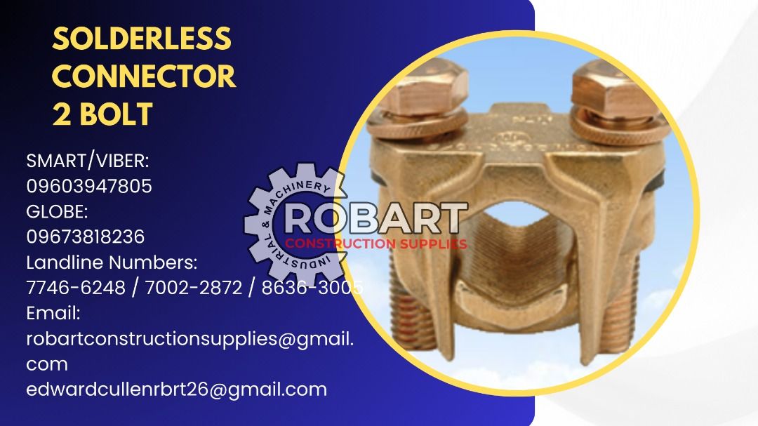solderless connector 2 bolt, Commercial & Industrial, Construction ...