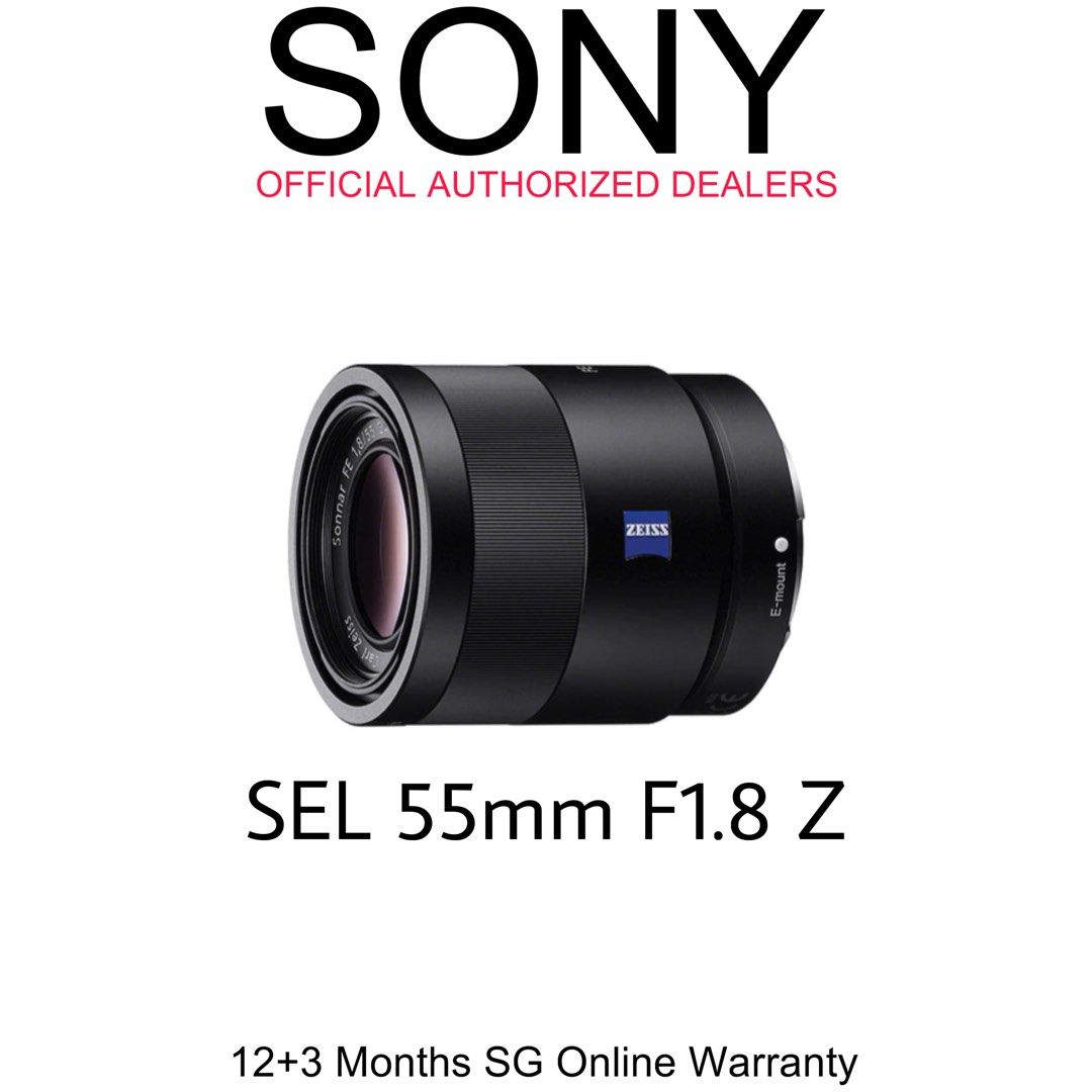 SONY SEL 55mm F1.8 Z Lens, Photography, Lens & Kits on Carousell