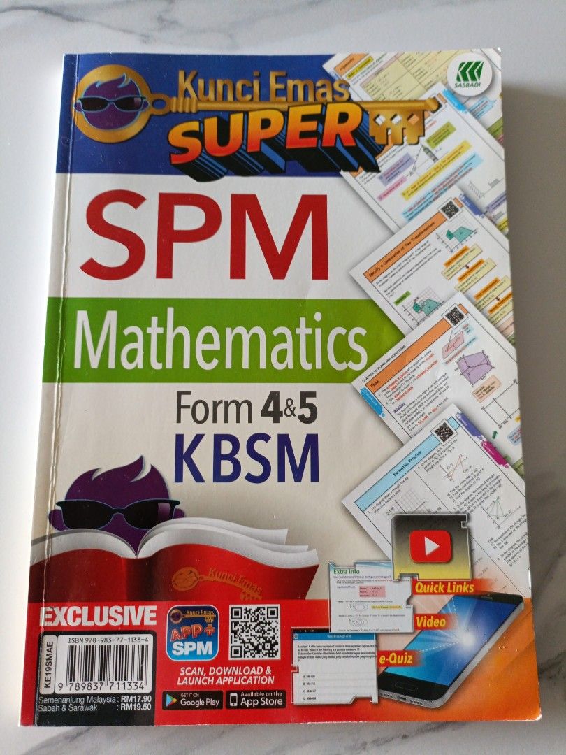 SPM Mathematics Form 4 & 5 (English), Hobbies & Toys, Books & Magazines ...