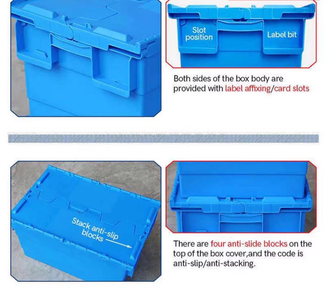 Stackable Storage Box / Industrial Container (size: 60cm*40cm*37cm ...
