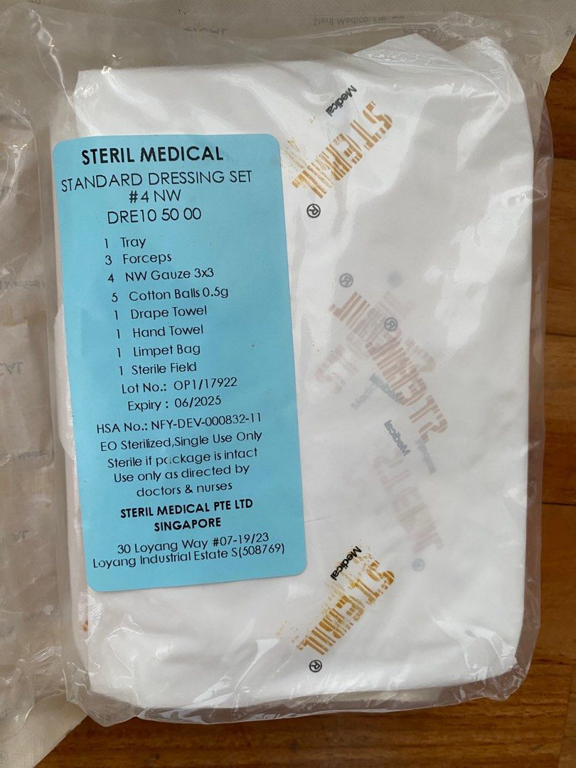 Sterile dressing sets, Health & Nutrition, Medical Supplies & Tools on ...