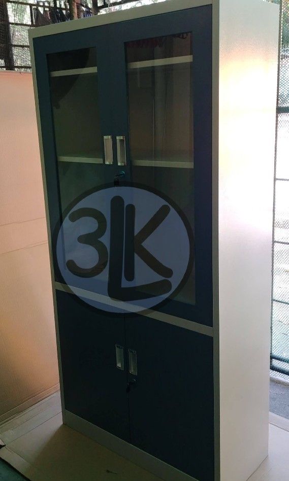 Swing Cabinets (ALL STEEL FRAME) | Swing Glass Door | Book Shelf Filing ...