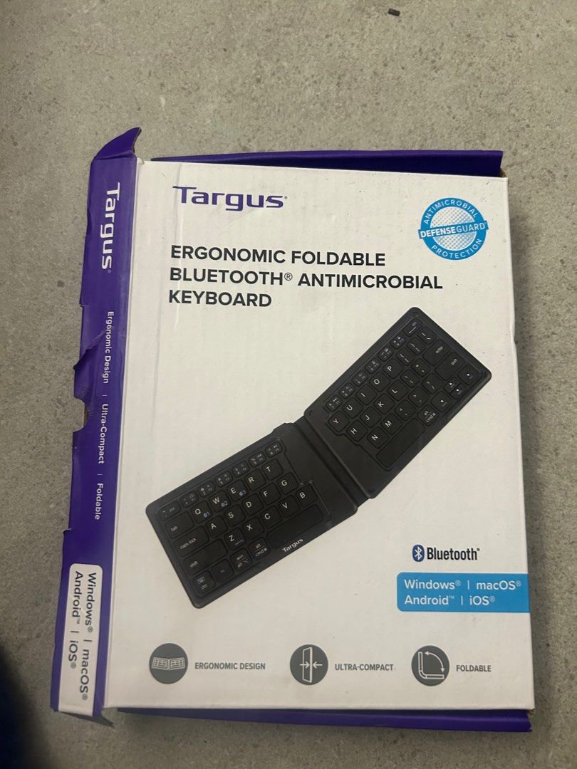 Targus Ergonomic Foldable Bluetooth Keyboard, Computers & Tech, Parts ...