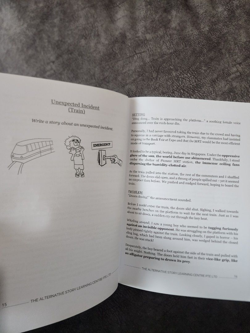 TAS The Alternative Story creative writing book, Synthesis and Grammar ...