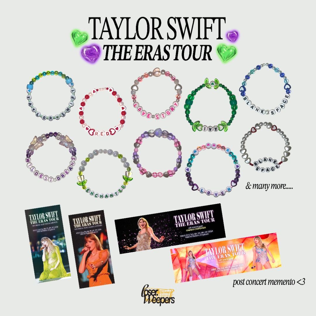 taylor swift eras tour friendship bracelets, Women's Fashion, Jewelry ...