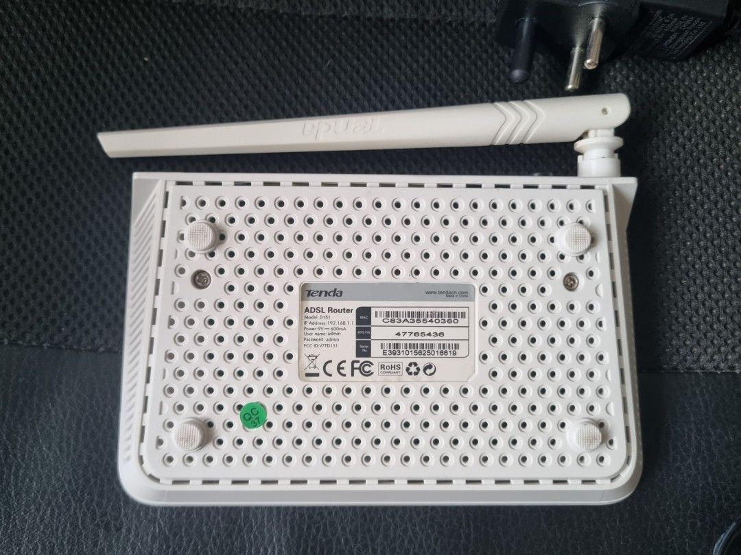 Tenda N150 DSL router + modem, Computers & Tech, Parts & Accessories ...