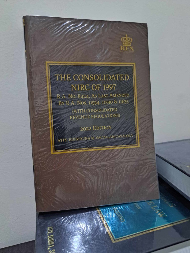 The Consolidated NIRC of 1997 Eufrocina Sacdalan Casasola 2022 Taxation ...