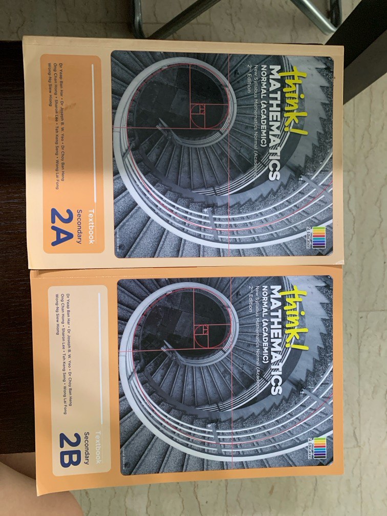 Think mathematics normal academic 2a and 2b textbook, Hobbies & Toys ...